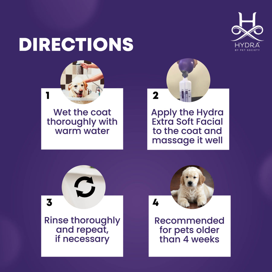 Hydra Extra Soft Facial Pet Shampoo – ABK grooming