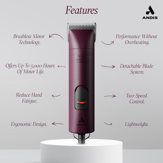 Andis AGC 2 Speed Pet Clipper For Pet Groomers - Shop Now! – ABK Grooming